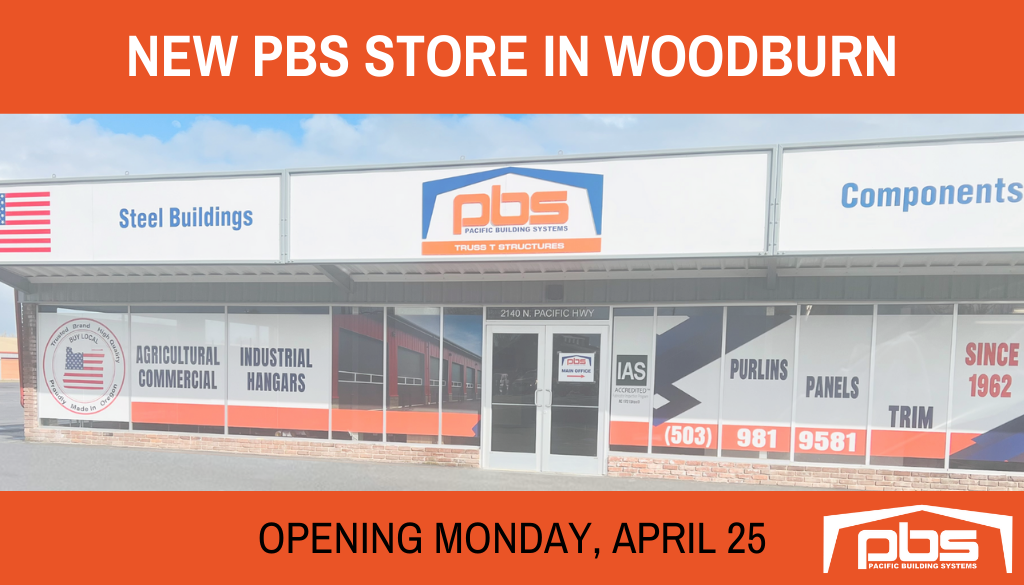 Soft Opening! Pacific Building Systems Brick & Mortar Store