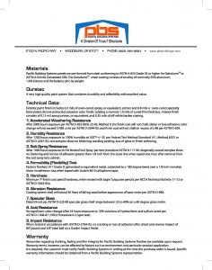 Color Charts — Steel Building Colors — Pacific Building Systems